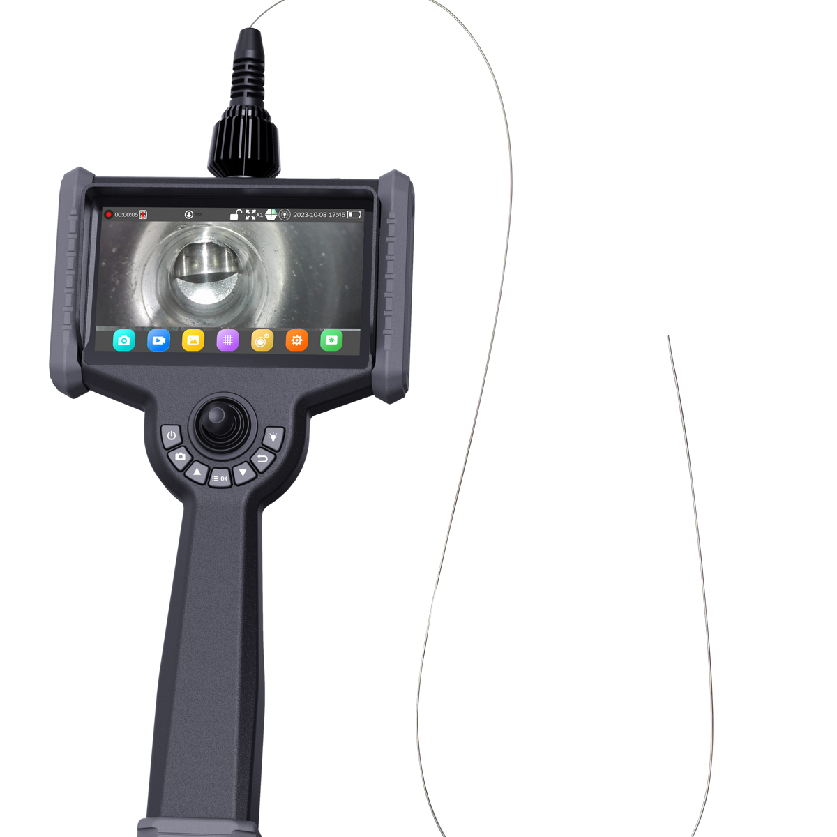 1.8mm diameter 2-way articulation flexible video borescope inspection ...