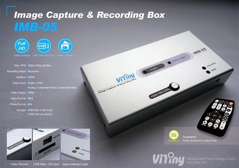ViTiny IMB-05 HDMI Image Capture Box for UM08 UM18 UM10 UM20 UM30 and ...