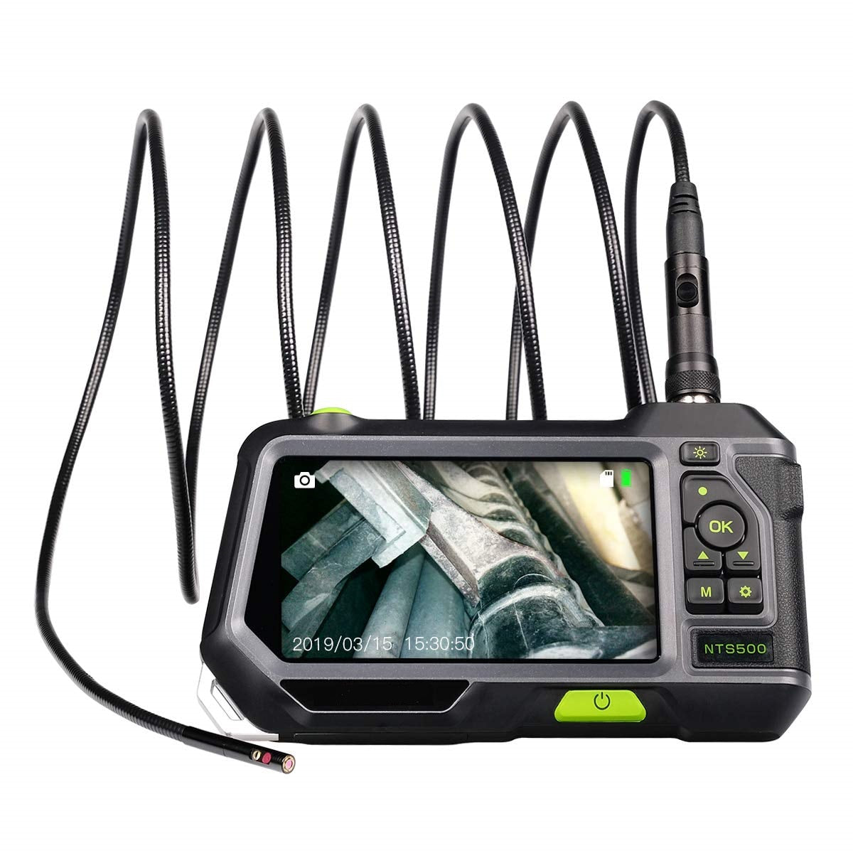 Vividia BD-55100 Dual Camera Borescope with 5.5mm Probe 1 Meter 3 Mete ...