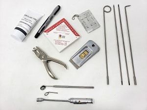 Basic inspection tools kit for scuba gas tank and other high pressure ...