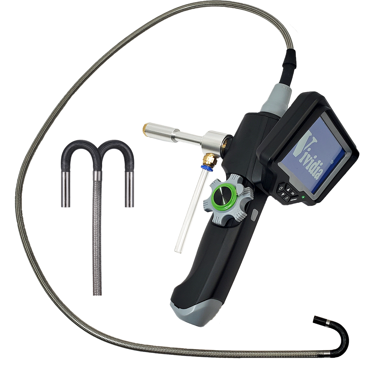 high temperature 7.5mm diameter 2-way articulating video borescope with ...