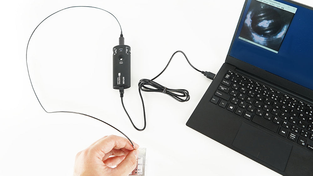 0.95mm diameter USB borescope videoscope video endoscope 1m long USB ...