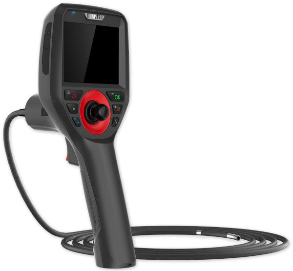 front-view and side-view dual-camera joystick articulating borescope ...