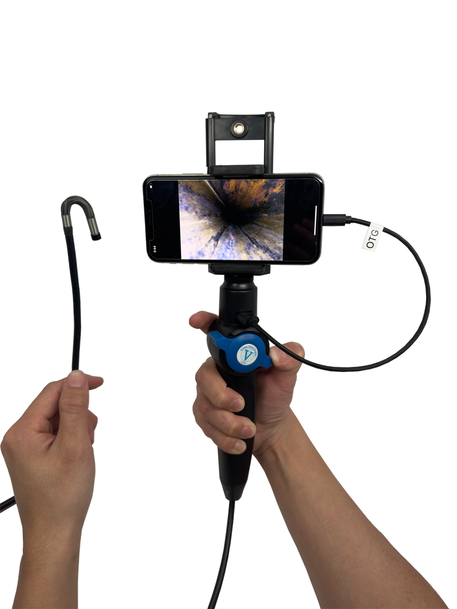 Vividia VA-206i iPhone iPad Android Borescope with 2-Way Articulation ...
