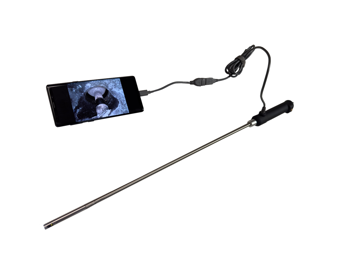 BD-400R Dual-Camera USB Rigid Borescope With Front and Side View and R ...